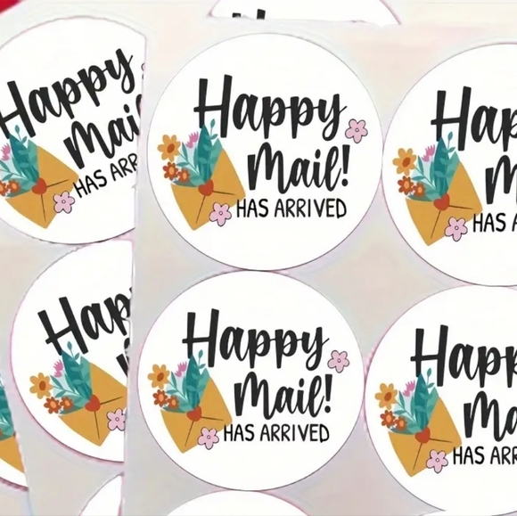Design | 6 Piece Happy Mail Stickers | Poshmark